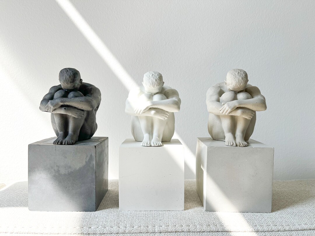 Concrete Sculpture Concrete Statue Man Body Bust Art - Etsy