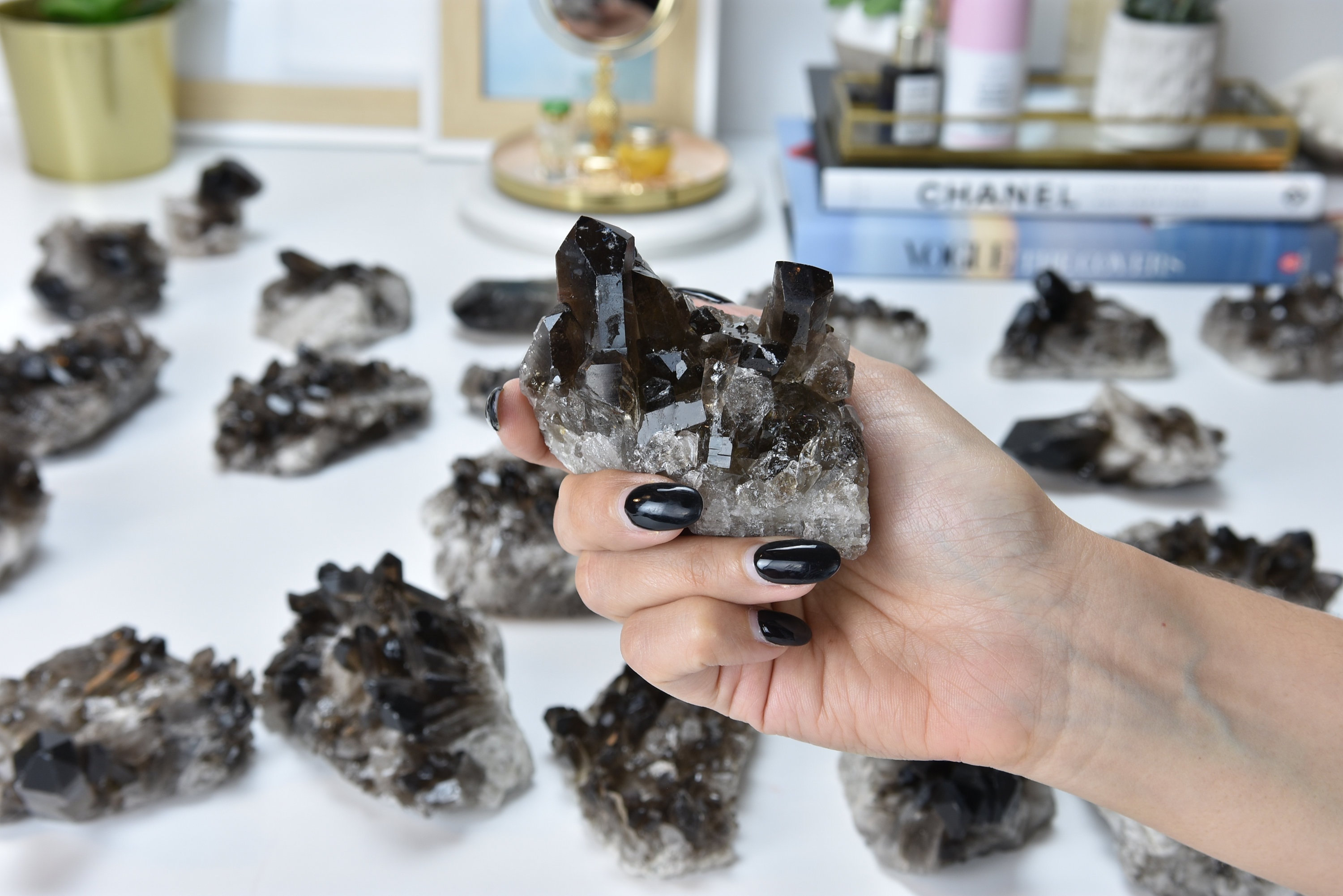 Smoky Quartz Clusters Large Crystal Clusters Natural Crystal - Etsy