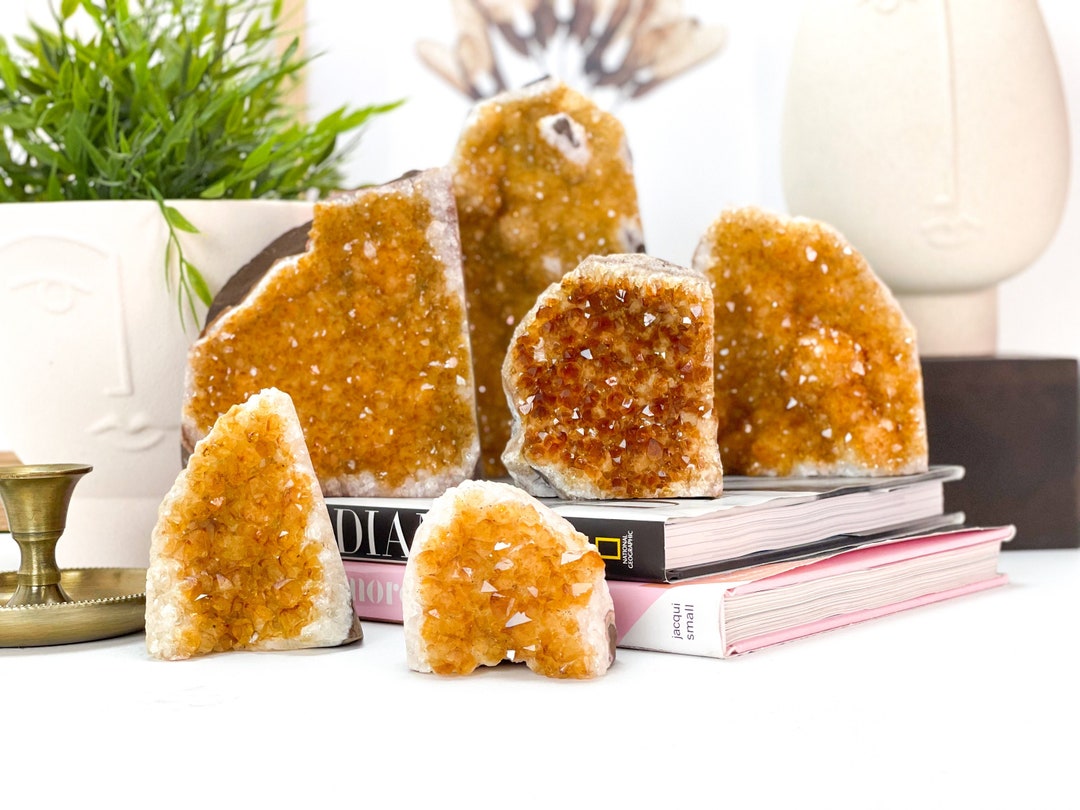 Citrine Crystal Cluster: Raw Honey Quartz, Stone of Abundance - Etsy