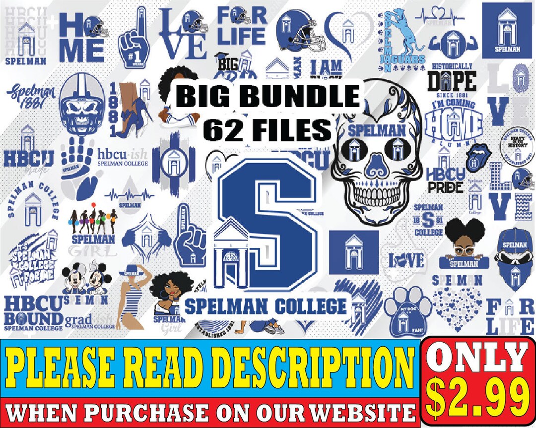 Spelman College Svg HBCU Svg Collections HBCU Svg Football - Etsy