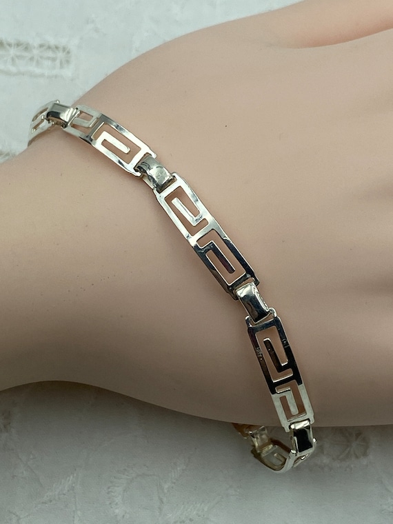 Sterling silver greek key - Gem