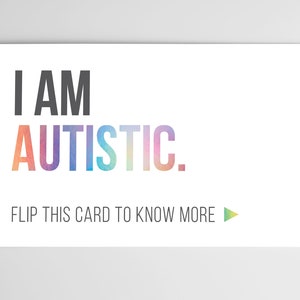 Autism Information Cards - Simple Approach to Autism Awareness ...