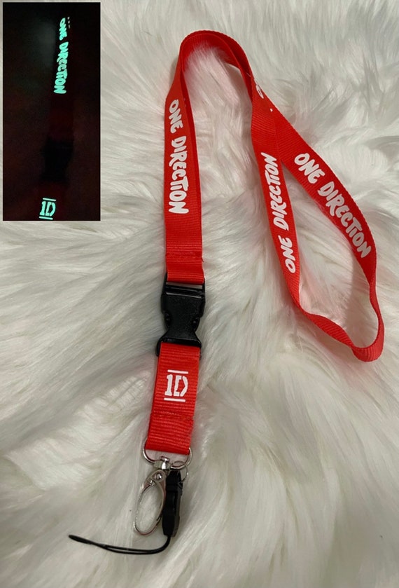 One Direction Glow in the Dark Lanyard - Etsy