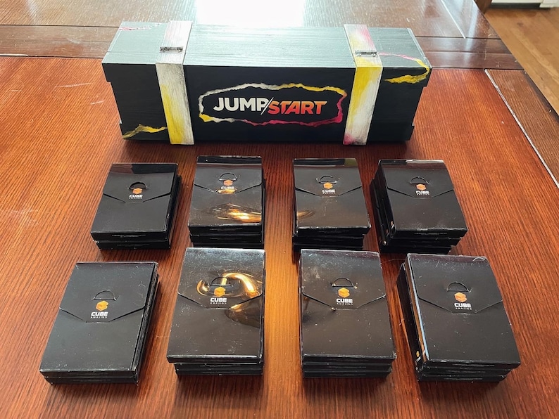 Magic the Gathering Cube in Storage Box! MTG Jump Start Sleeved Cube in ...