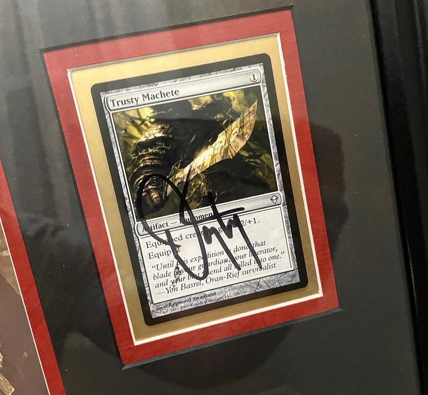 Signed Danny Trejo "trusty Machete" Magic Card Custom Framed With a ...
