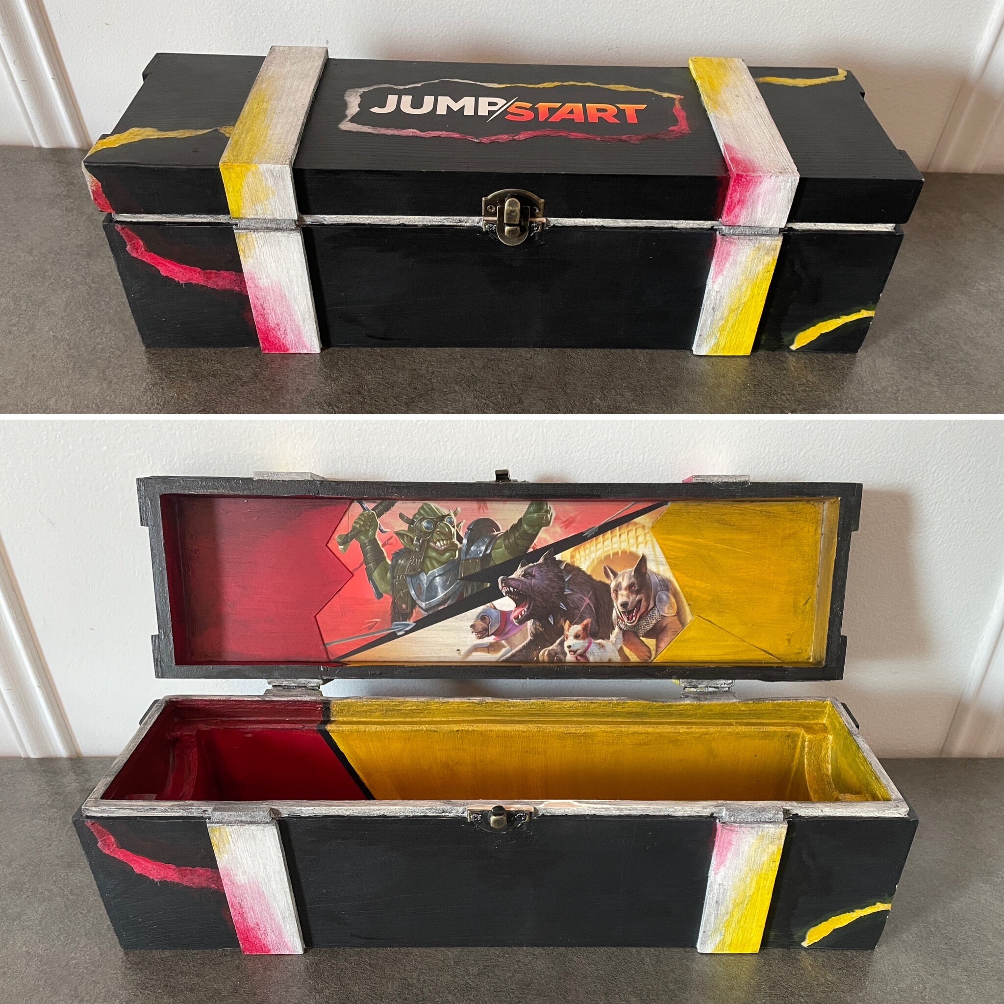 Magic the Gathering Cube in Storage Box! MTG Jump Start Sleeved Cube in ...