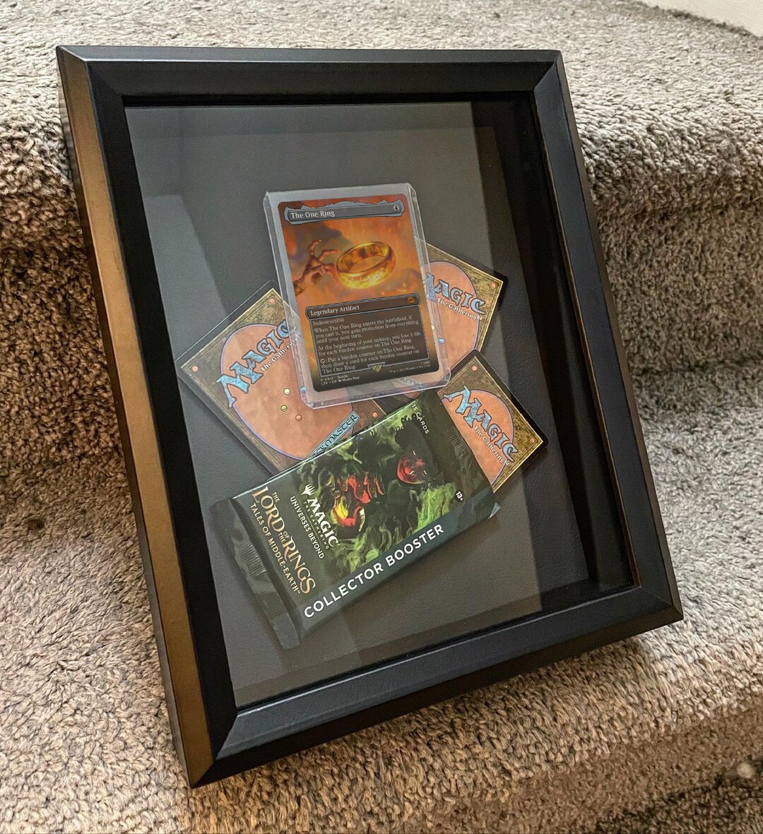 Magic the Gathering Art. Shadow Box With a "collector's Booster Pack ...