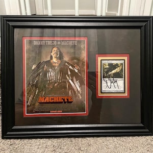 Signed Danny Trejo "trusty Machete" Magic Card Custom Framed With a ...