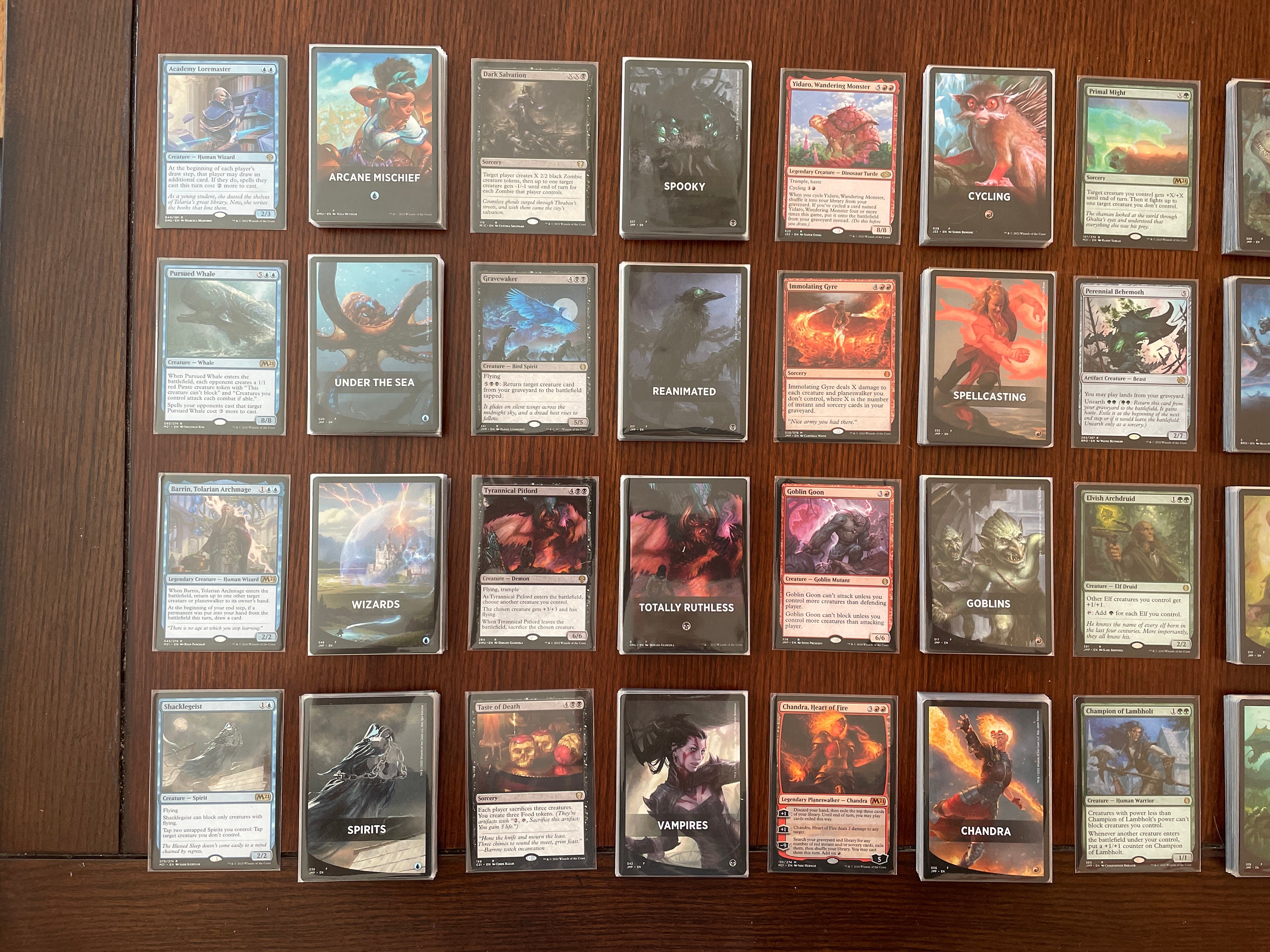 Magic the Gathering Cube in Storage Box MTG Jump Start Sleeved Cube in ...