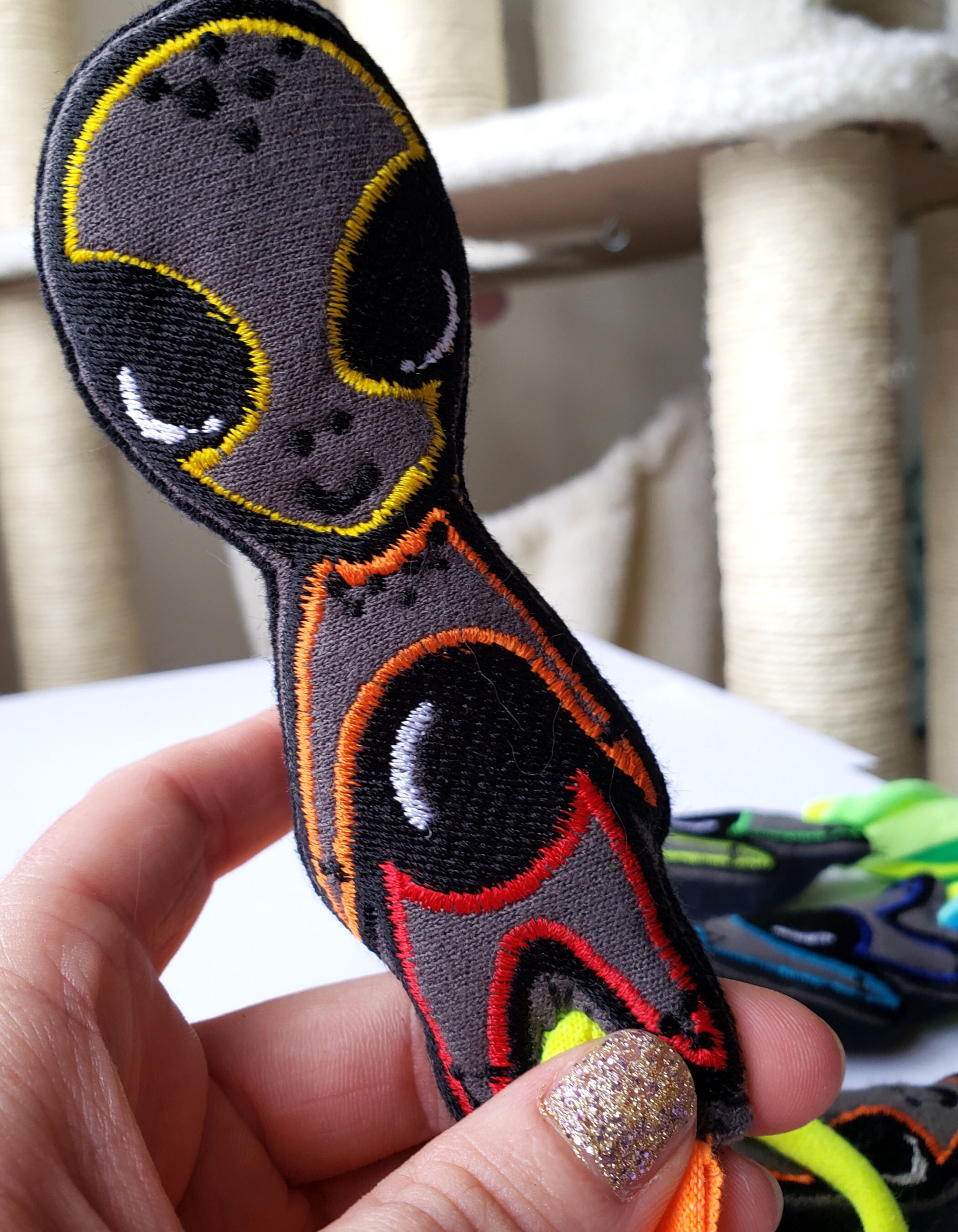 CATNIP 4 Alien Cat Toys Embroidered Cat Toy Cotton Jersey | Etsy