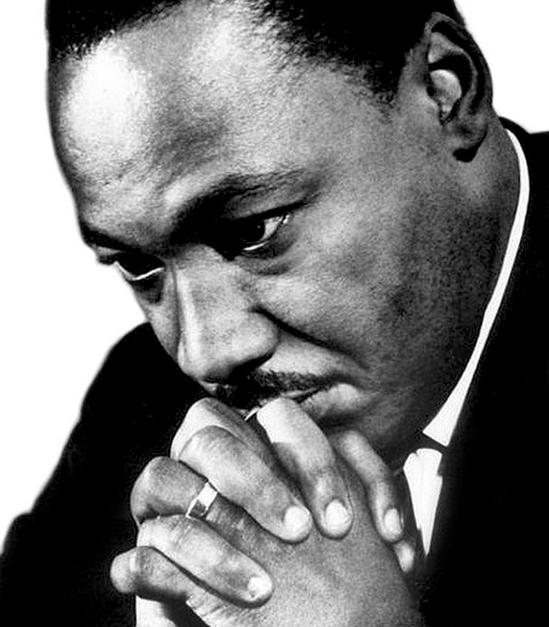Mlk quotes Square Framed Canvas: In Homage to Dr Martin Luther | Etsy