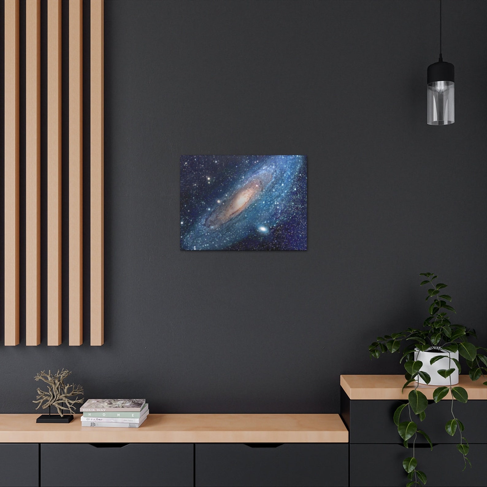 Andromeda Space Galaxy Canvas Wall Art, Space Galaxy Canvas Wall Art ...