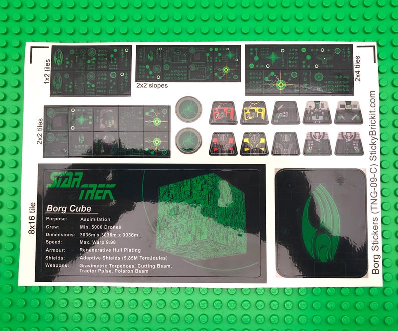 Custom Lego Star Trek Figures: Borg Queen, Locutus, X2 Drones + Free ...