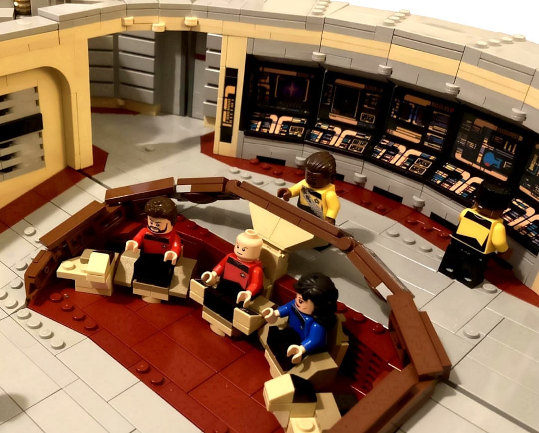 Custom Star Trek Next Generation TNG Stickers for NCC-1701 Bridge Lego ...