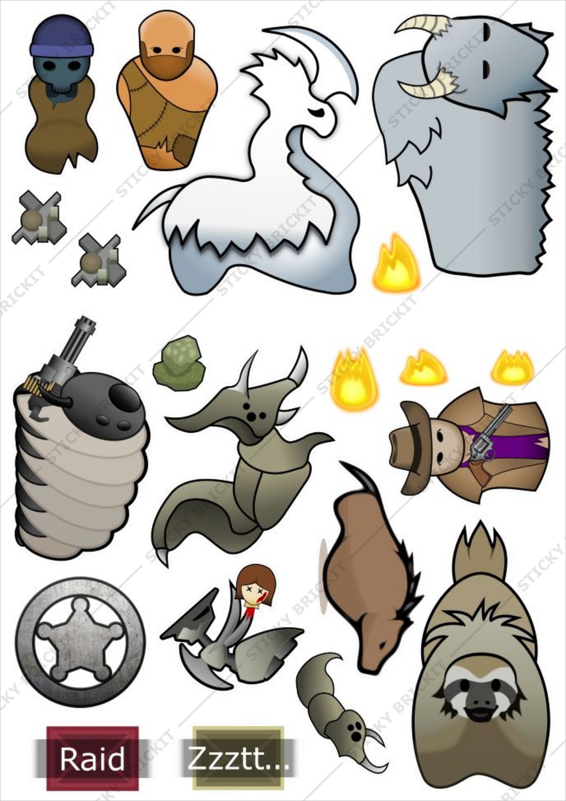 Rimworld Rim World High-quality Vinyl Stickers Lots of Options - Etsy