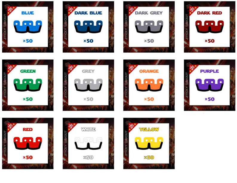 X50 Custom Star Wars Armour Kamas V2 (74664) + Colour Variations & Free ...