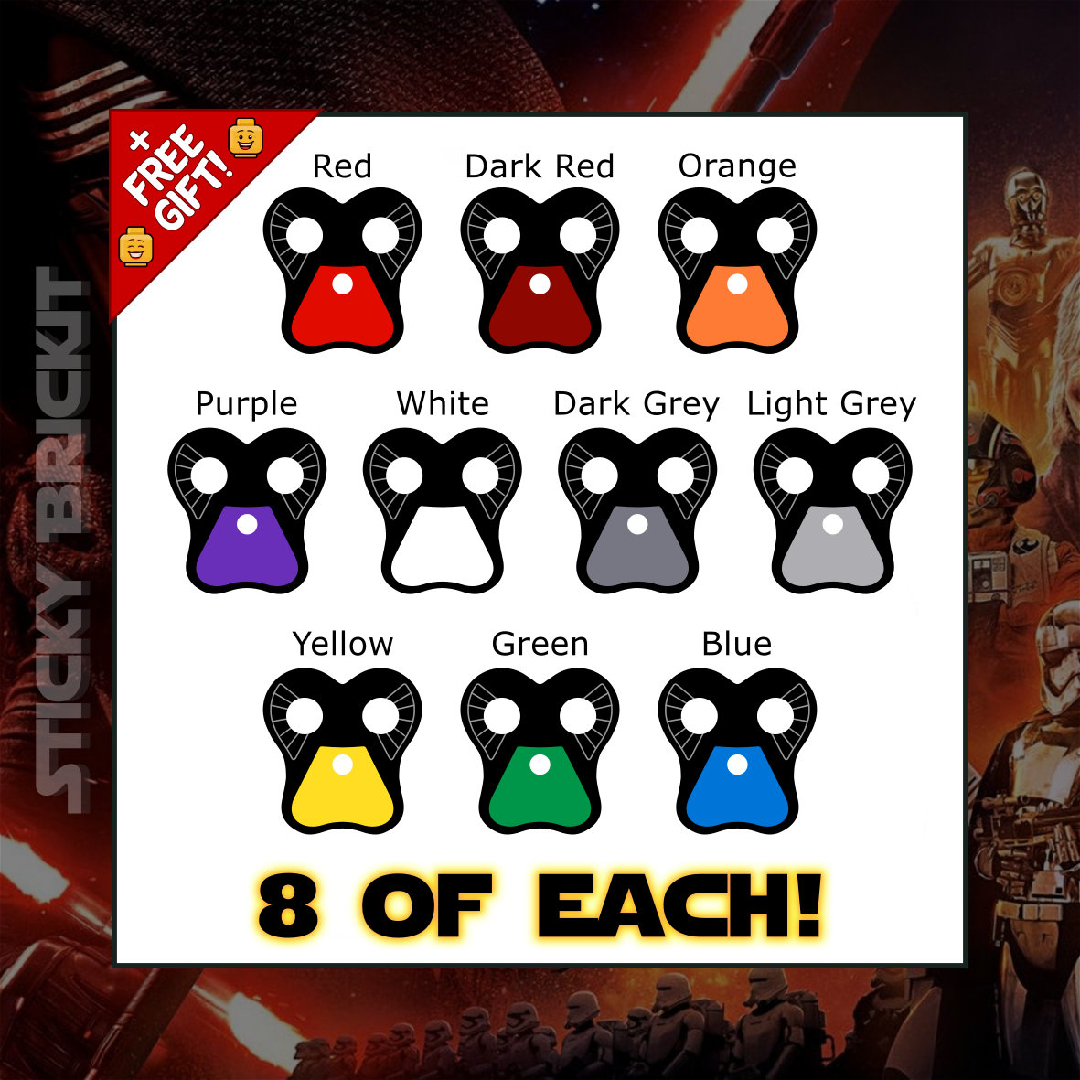 X80 Custom Armour Pauldrons 23813, SW0383, SW0364 Star Wars Clone ...