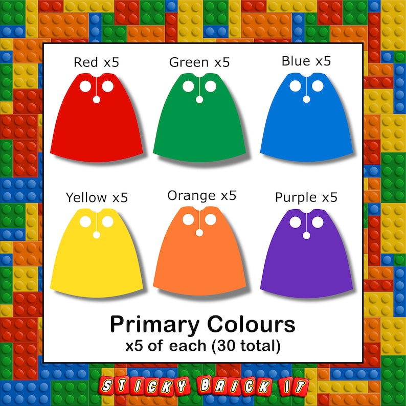 30 Custom Capes / Cloaks for Lego Minifigures City / Star Wars / Marvel ...