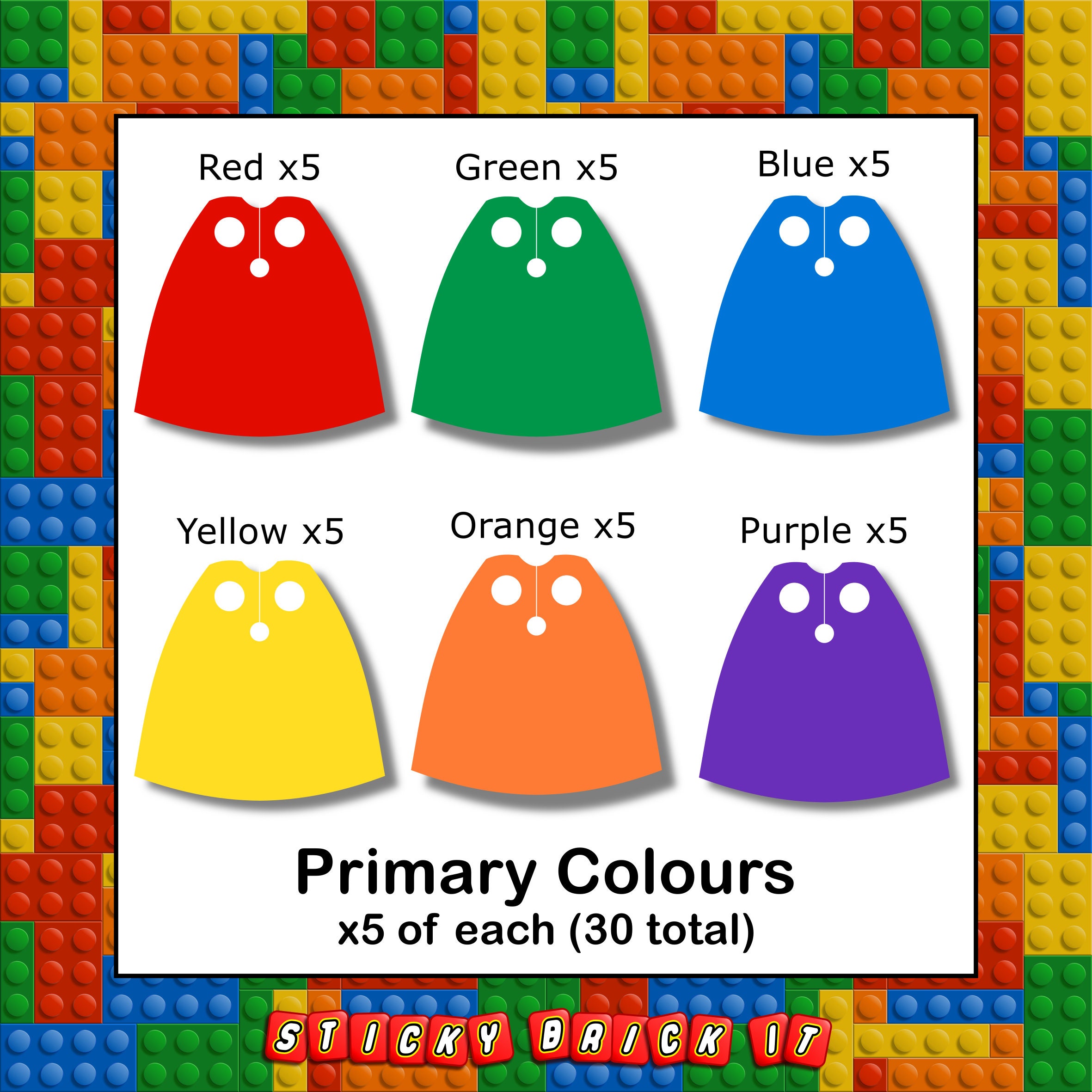 30 Custom Capes / Cloaks for Lego Minifigures City / Star Wars / Marvel ...