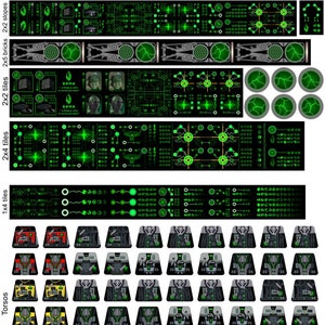 Custom Star Trek Next Generation TNG Stickers for NCC-1701 Bridge Lego ...