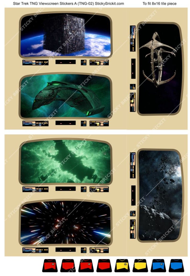 Custom Star Trek Next Generation TNG Stickers for NCC-1701 - Etsy