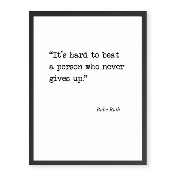 Babe Ruth Quote - Etsy