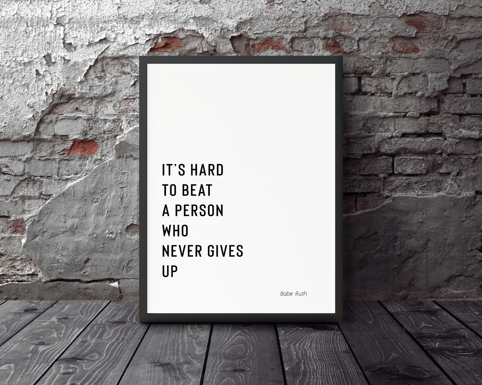 Inspirational Babe Ruth Quote Sports Printable Art | Etsy