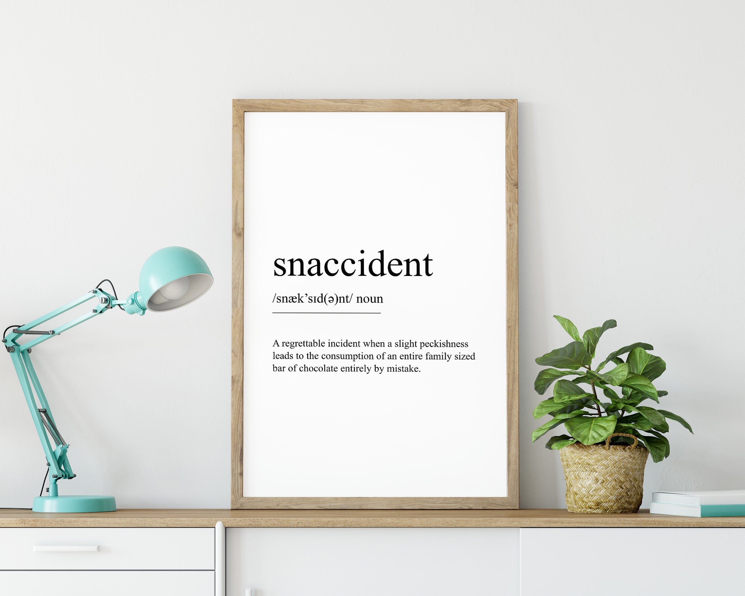 Funny Definition Printable Art Snaccident Download Wall | Etsy
