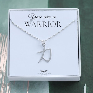 Strength Symbol Necklace, Kanji Necklace, Japanese Symbol of Power ...