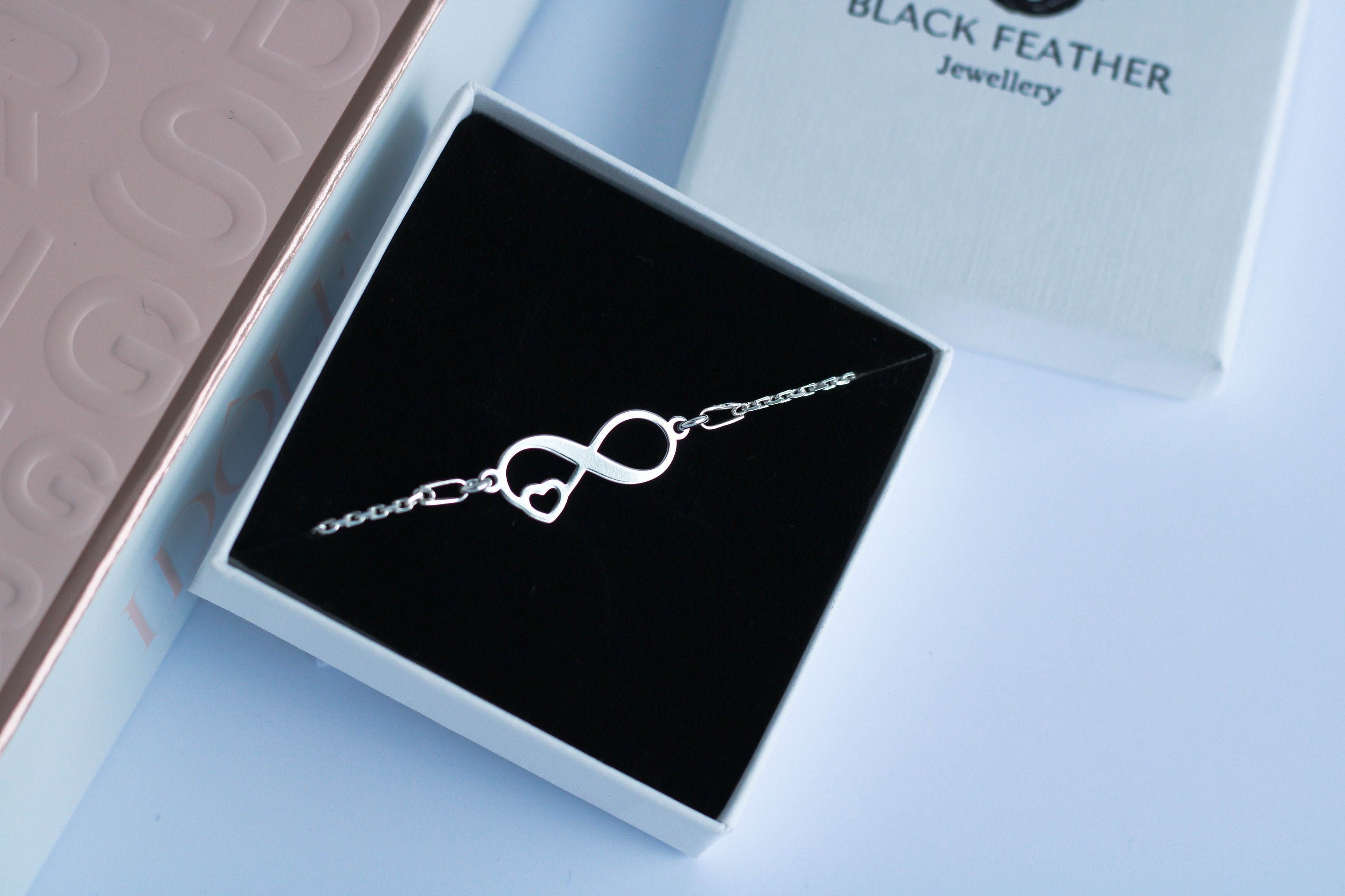 Minimalist Bracelet, Infinity Symbol Bracelet, Sterling Silver Jewelry ...