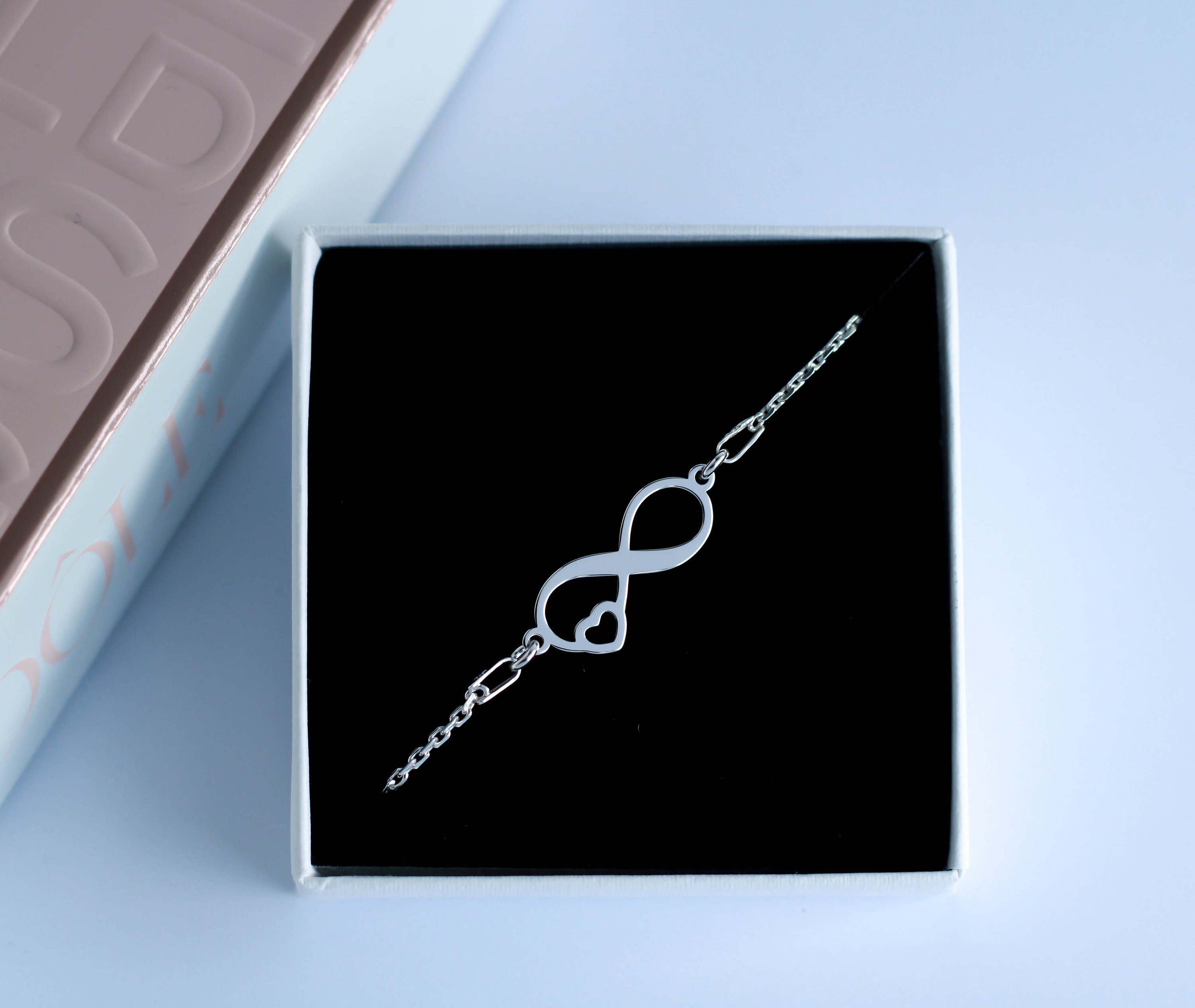Minimalist Bracelet, Infinity Symbol Bracelet, Sterling Silver Jewelry ...