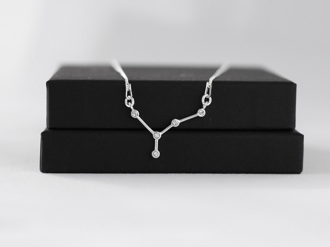 Cancer Star Sign Necklace, July Zodiac Constellation, July Birthday ...