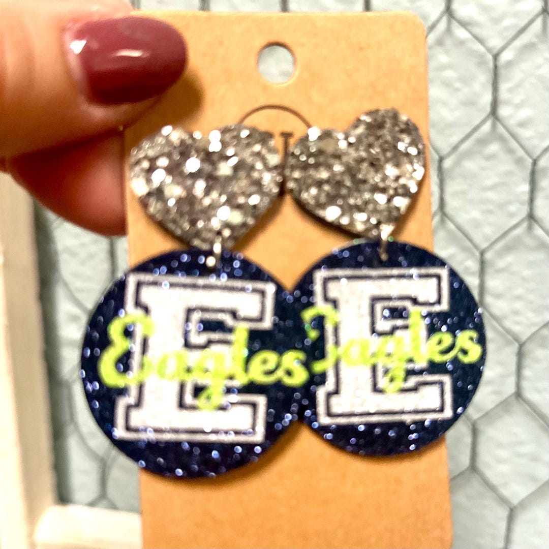 Eaton Eagles Earrings, Eaton High School, Eaton Eagles Gameday Earrings ...