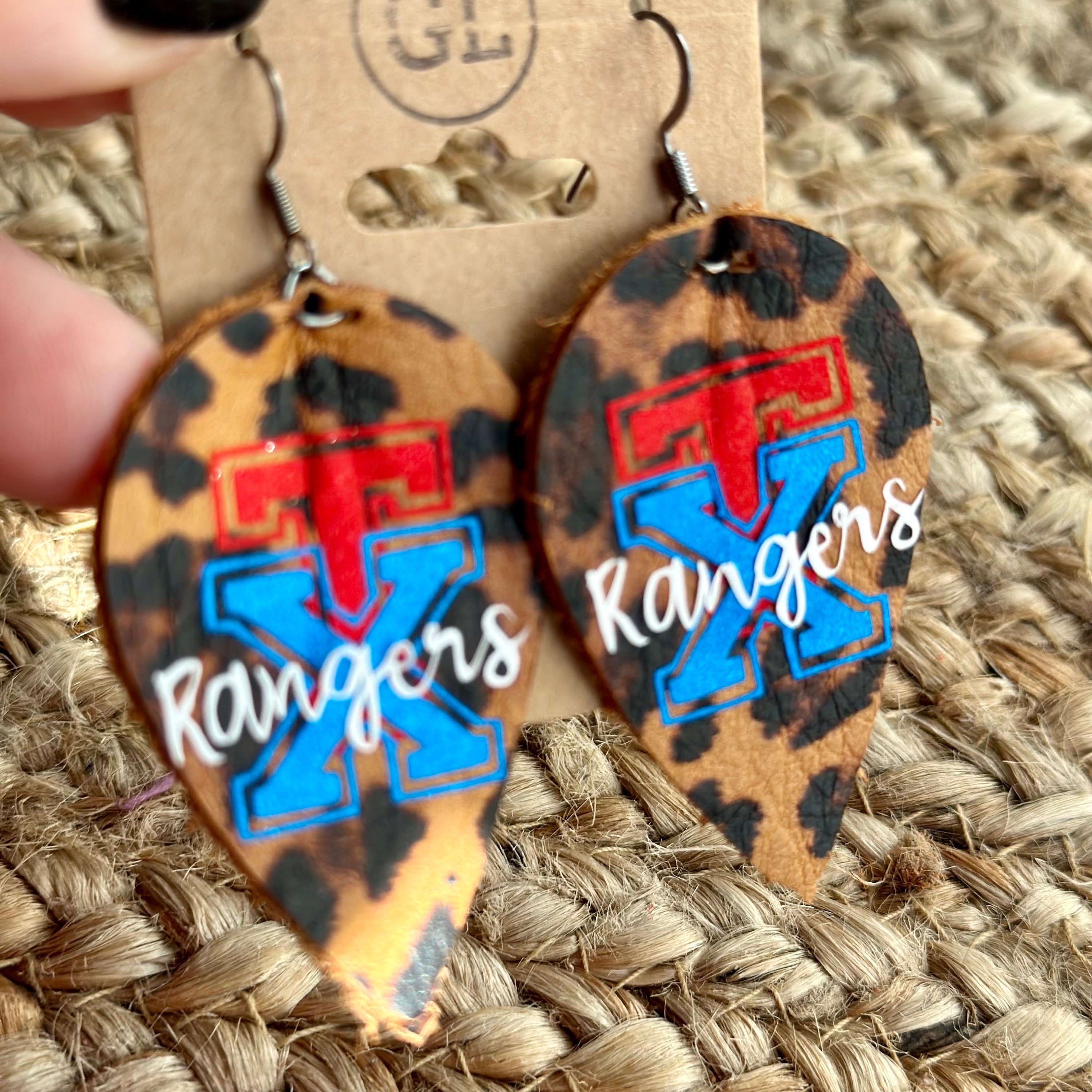 Texas Rangers Earrings, Texas Rangers Gifts Women, Rangers Earrings ...