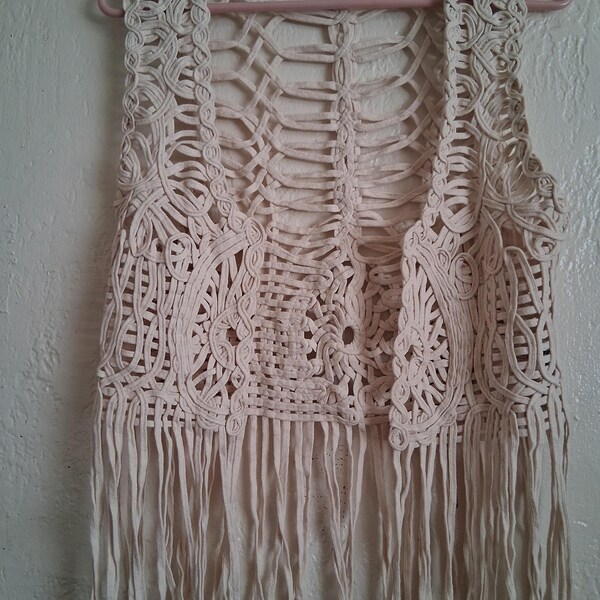 Macrame Vest - Etsy