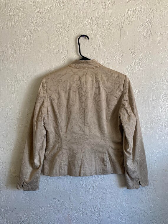 Vintage Y2K Jones of New York Beige Box Jacket - Gem