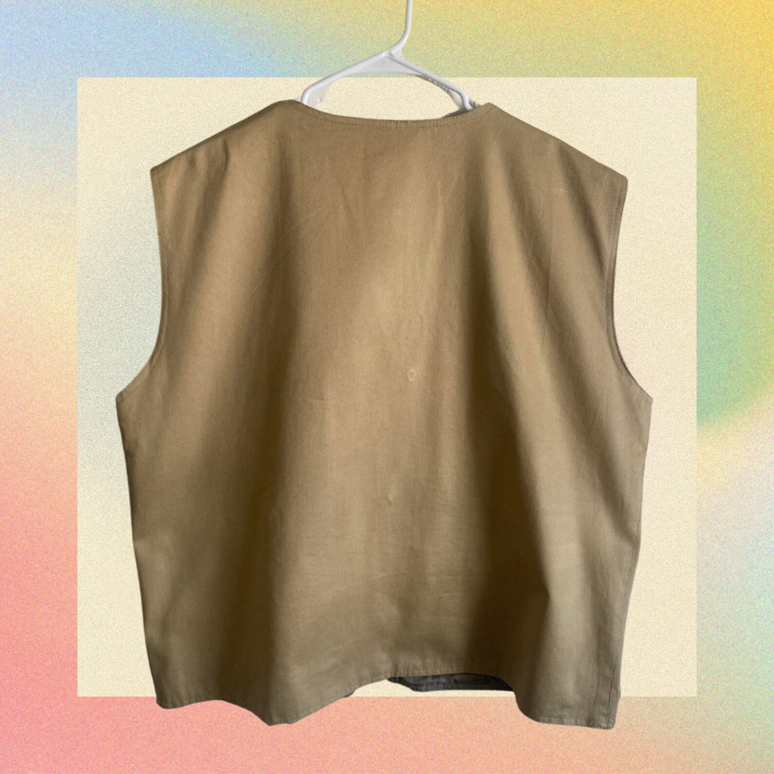 1990s Vintage Camel Utility Vest, Size XXL, Unisex - Etsy