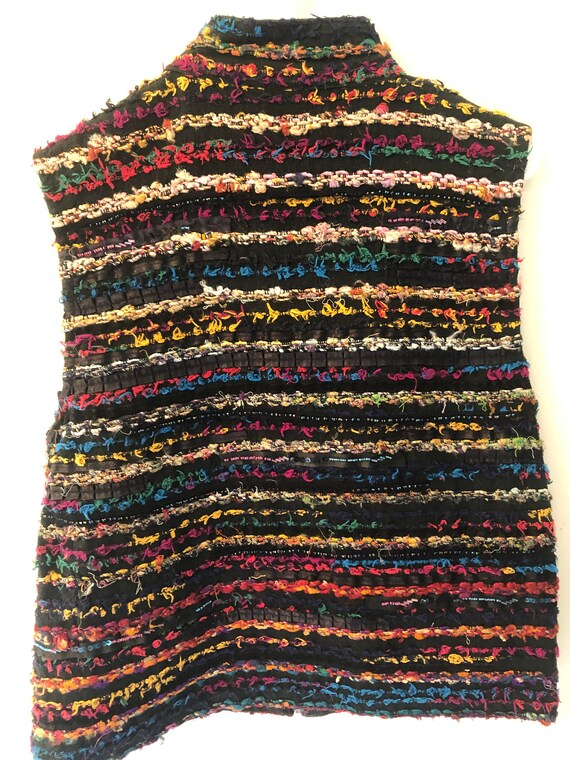 Vintage Chico's multi colored textured vest - Gem