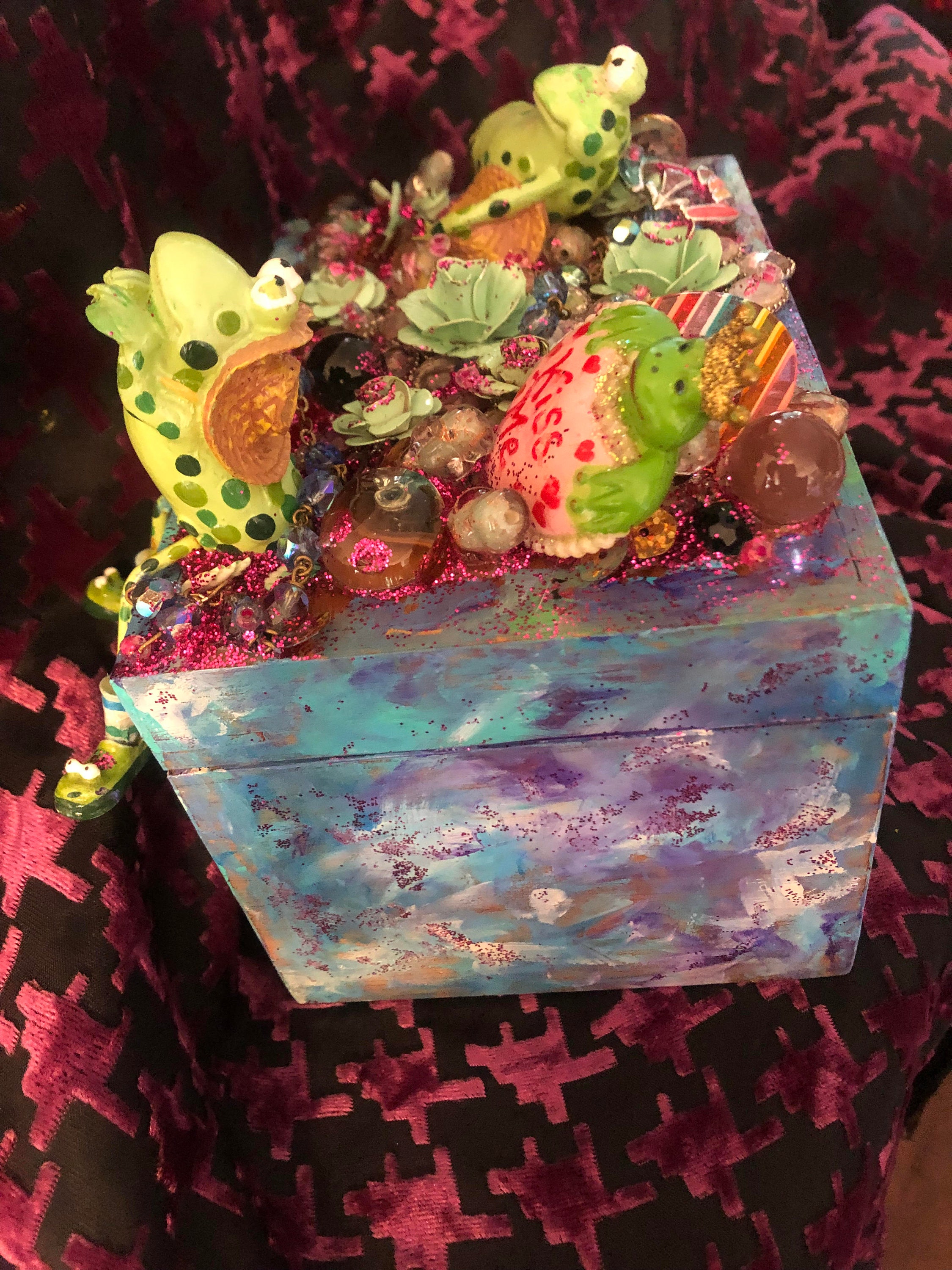 Fractured Fairytale Frog Box Hand Painted and Decorated in a - Etsy