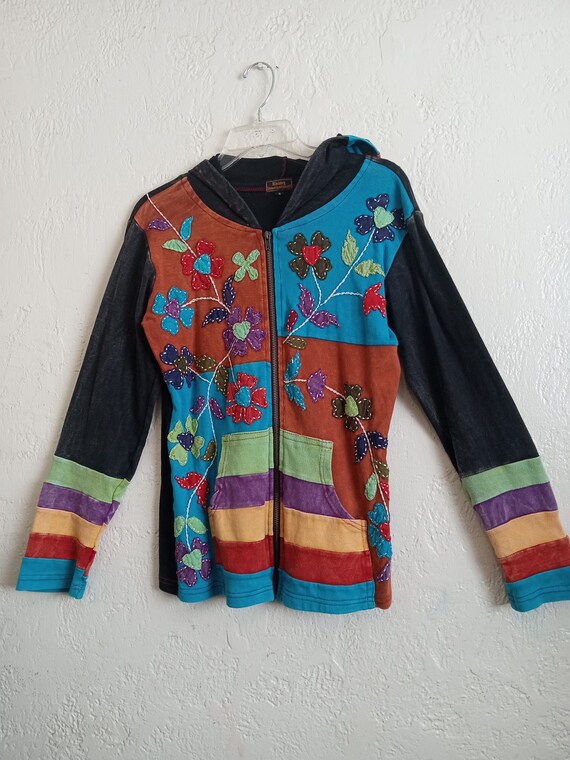 Rising international black hoodie - Gem