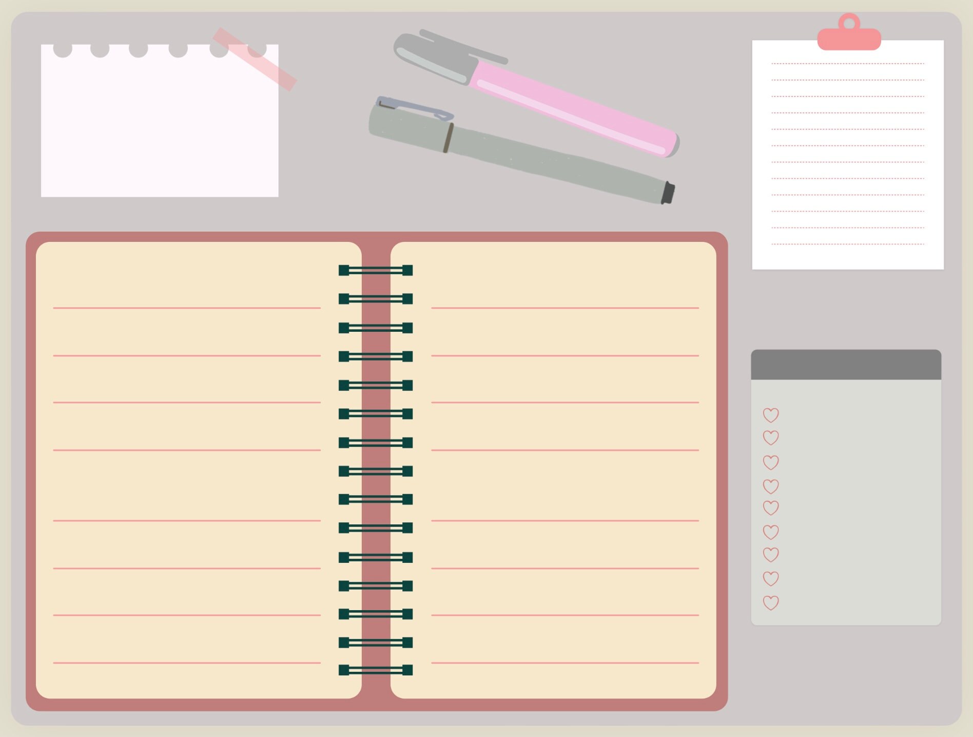 The Desktop Plan: Notepads Sampler - Etsy