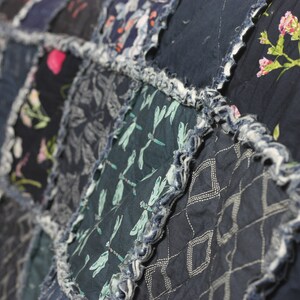 King Size Quilt Rag Quilt Patchwork Quilt - Etsy