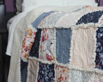 Queen Size Rag Quilt - Etsy