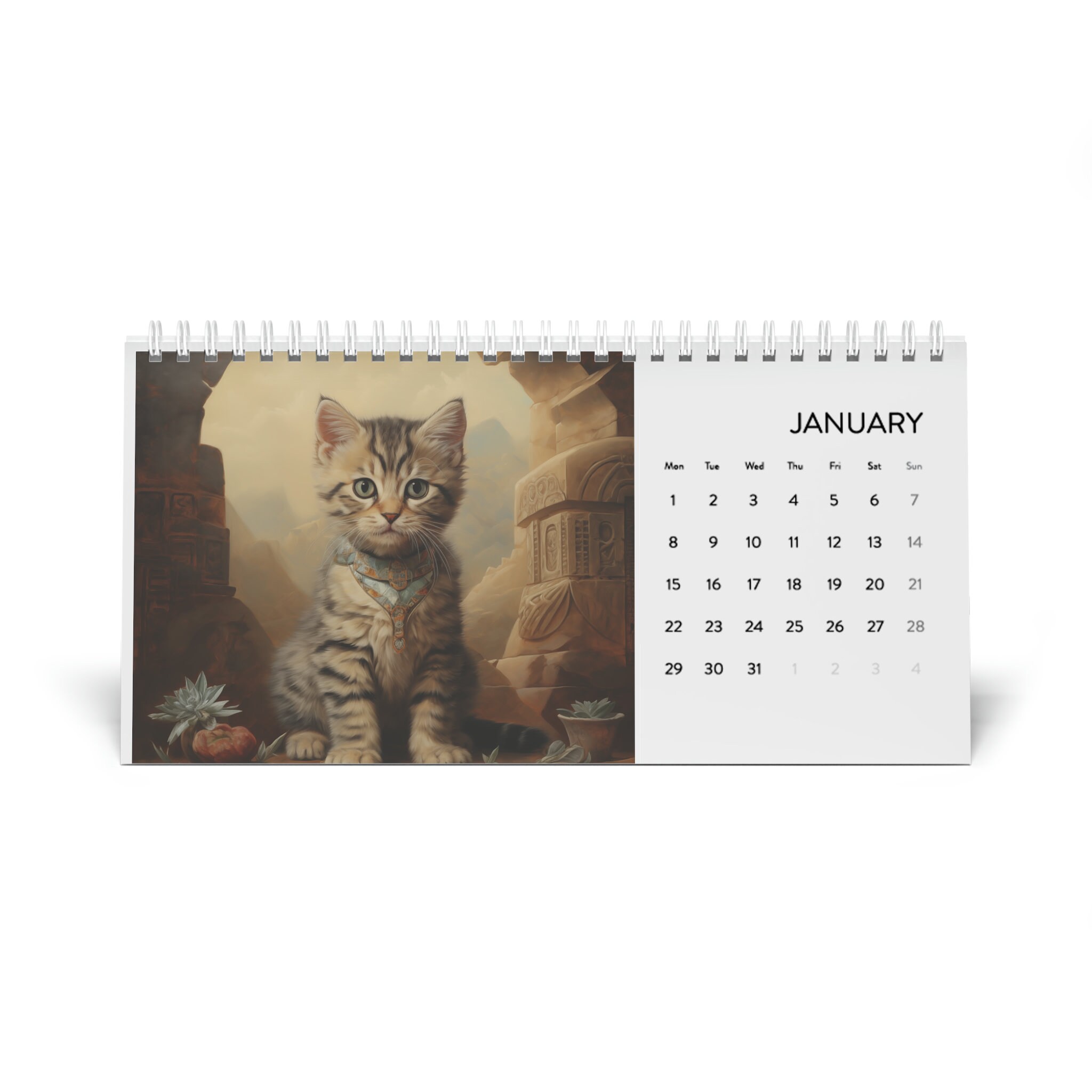 2024 Cat Desk Calendar: A Brief History of Cats - Etsy Canada