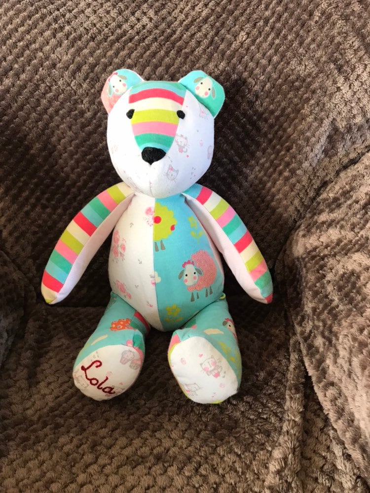 Memory bear made from sentimental clothing | Etsy