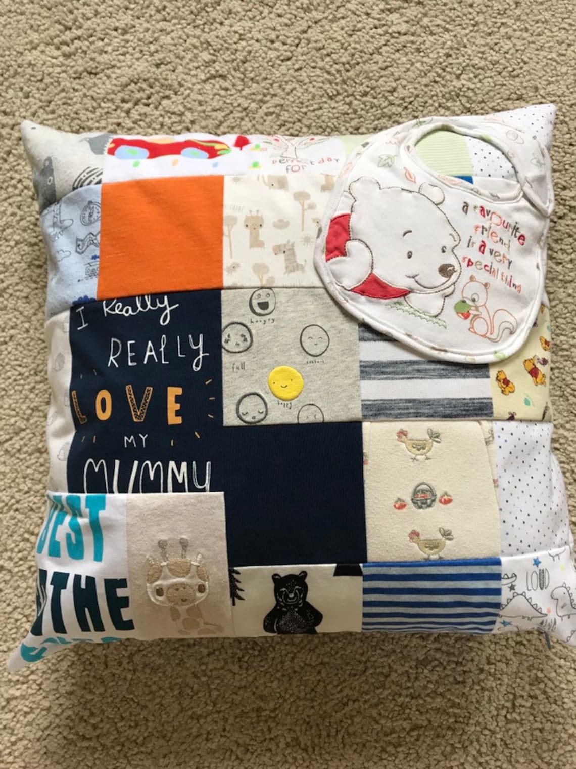 Memory Cushion Made From Sentimental Clothing - Etsy