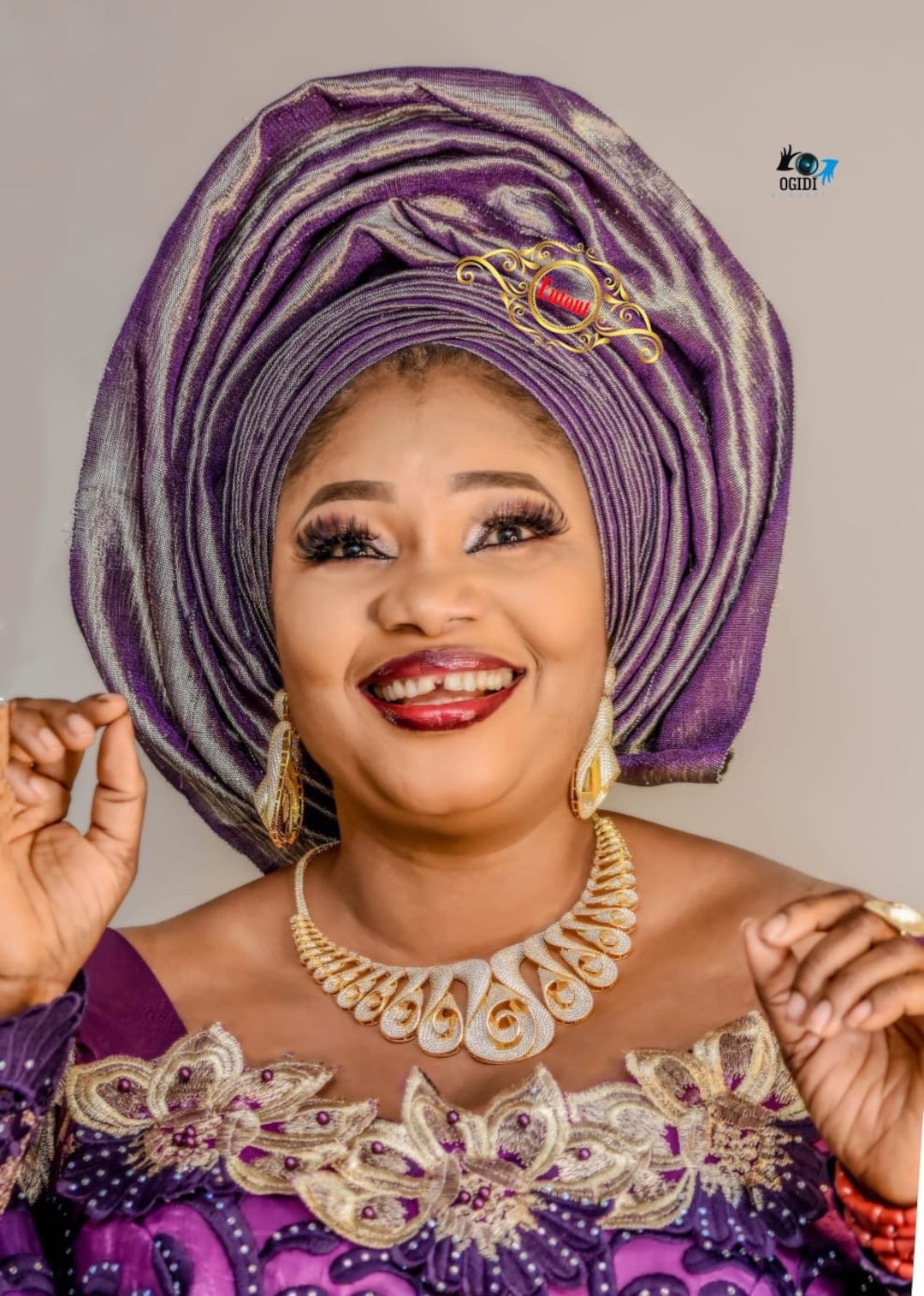 Nigerian Autogele Asooke / Aso Oke / Asoebi /aso-oke / Ipele & Gele ...