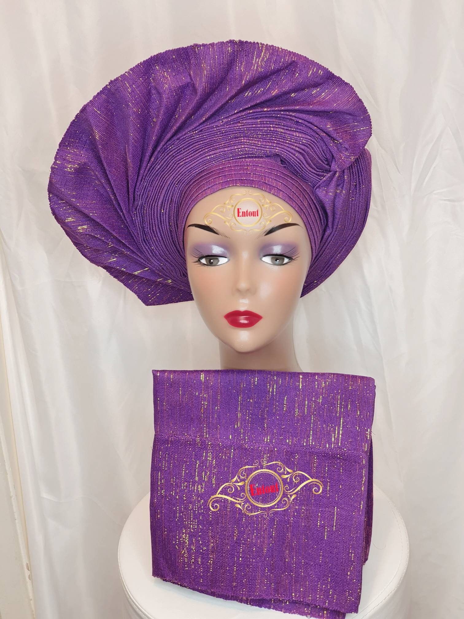 Nigerian Autogele Asooke / Aso Oke / Asoebi /aso-oke / Ipele & Gele ...
