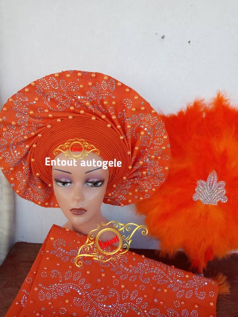 Nigerian Autogele Asooke / Aso Oke / Asoebi /aso-oke / Ipele & Gele ...