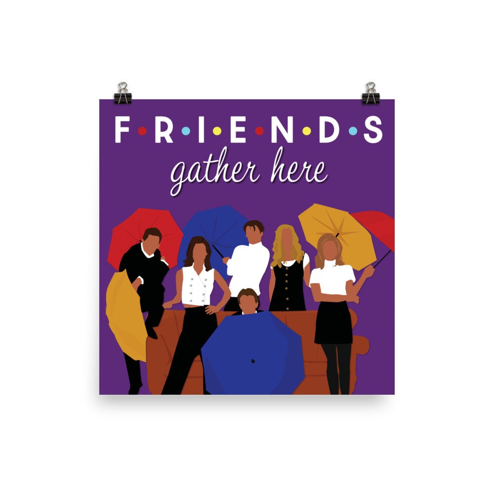 Friends TV Show Welcome Poster | Etsy